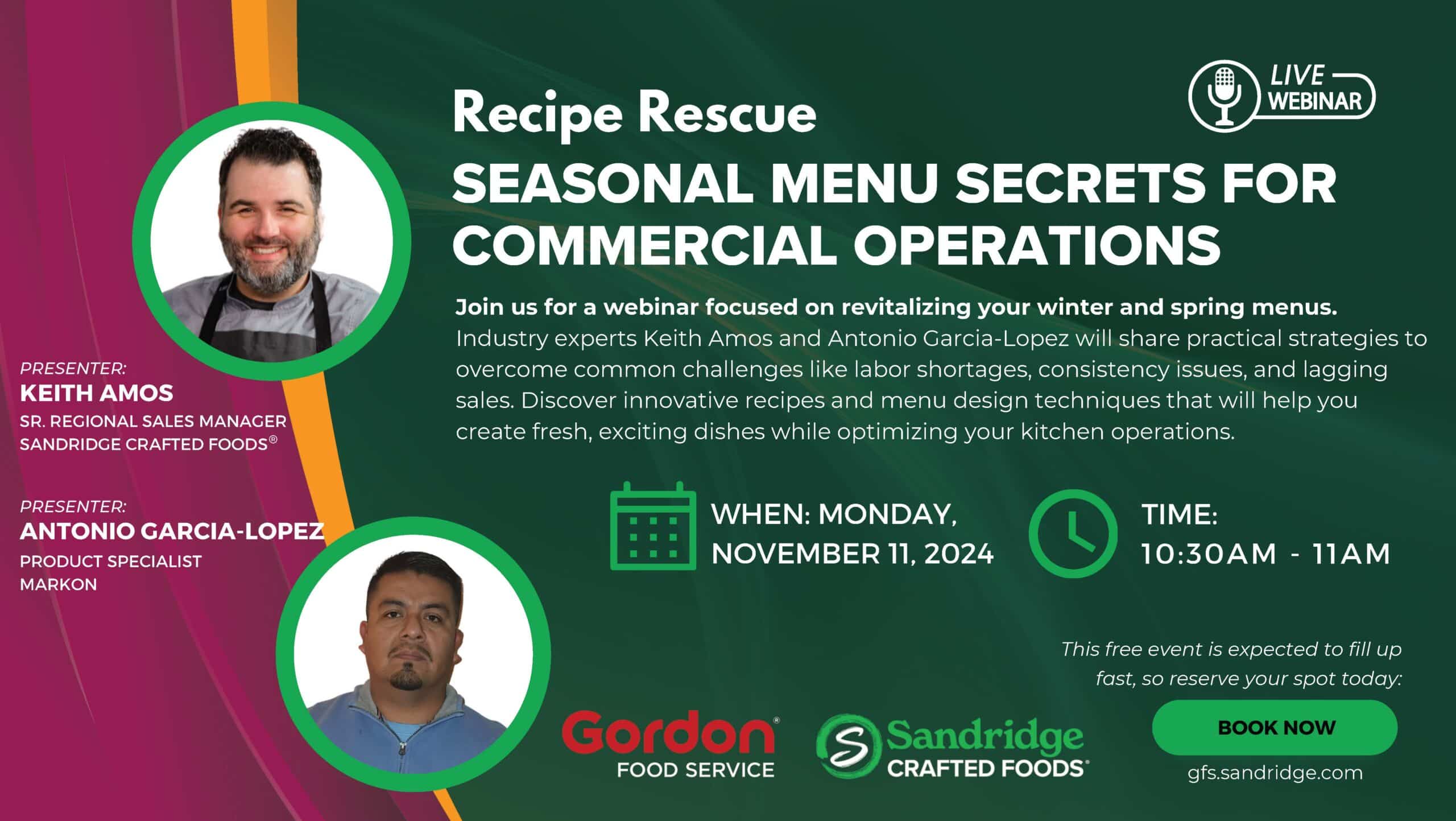 Recipe Rescue: Seasonal Menu Secrets for Commercial Operations - Gordon ...