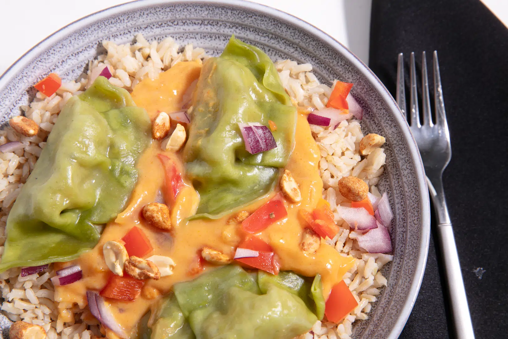 Harvest Panang Curry with Crispy Vegetable Potstickers - Gordon Food ...